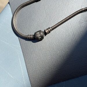 Pandora | Jewelry | Pandora Sterling Silver Barrel Clasp Bracelet ...